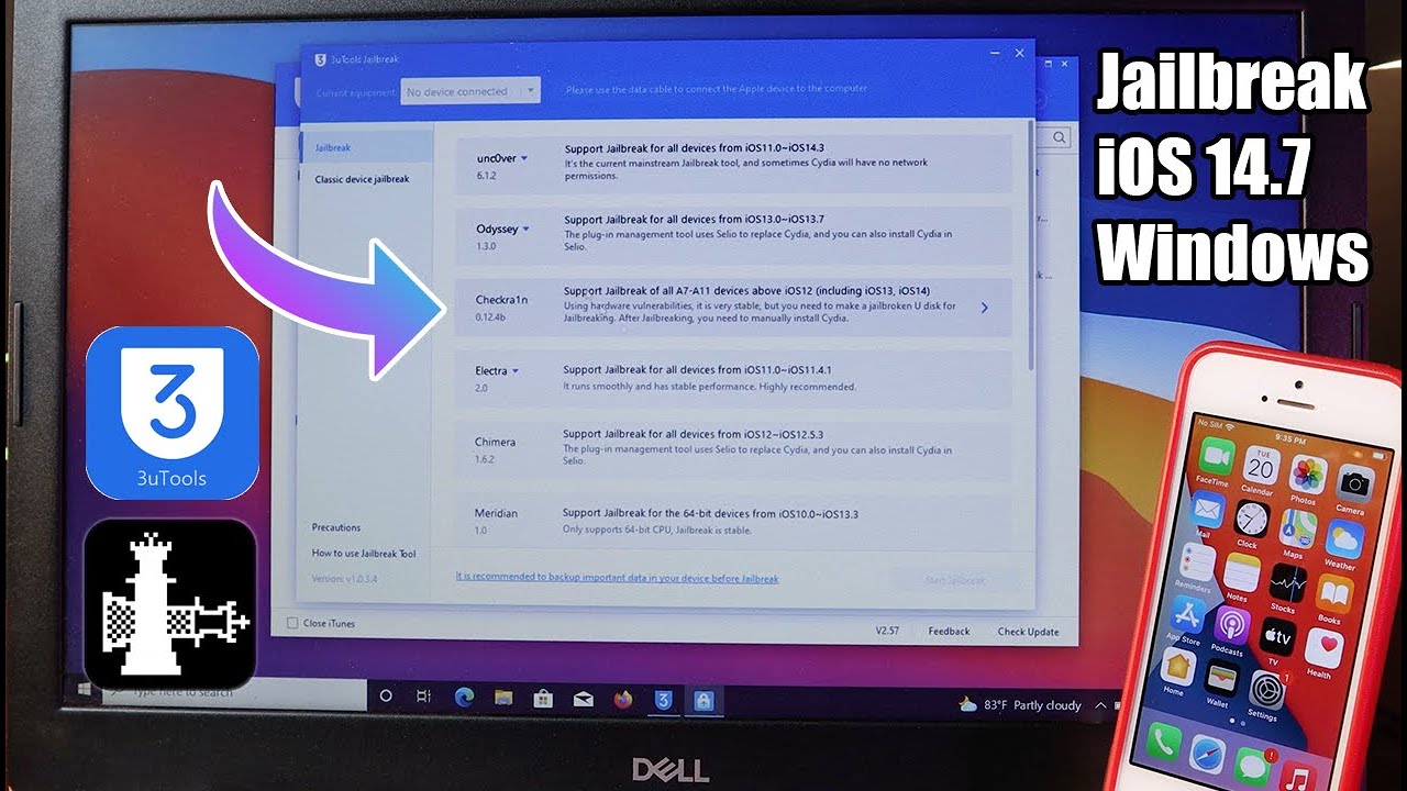 How to Jailbreak iOS 14.7 For iPhone 5s - X Official on Windows ...