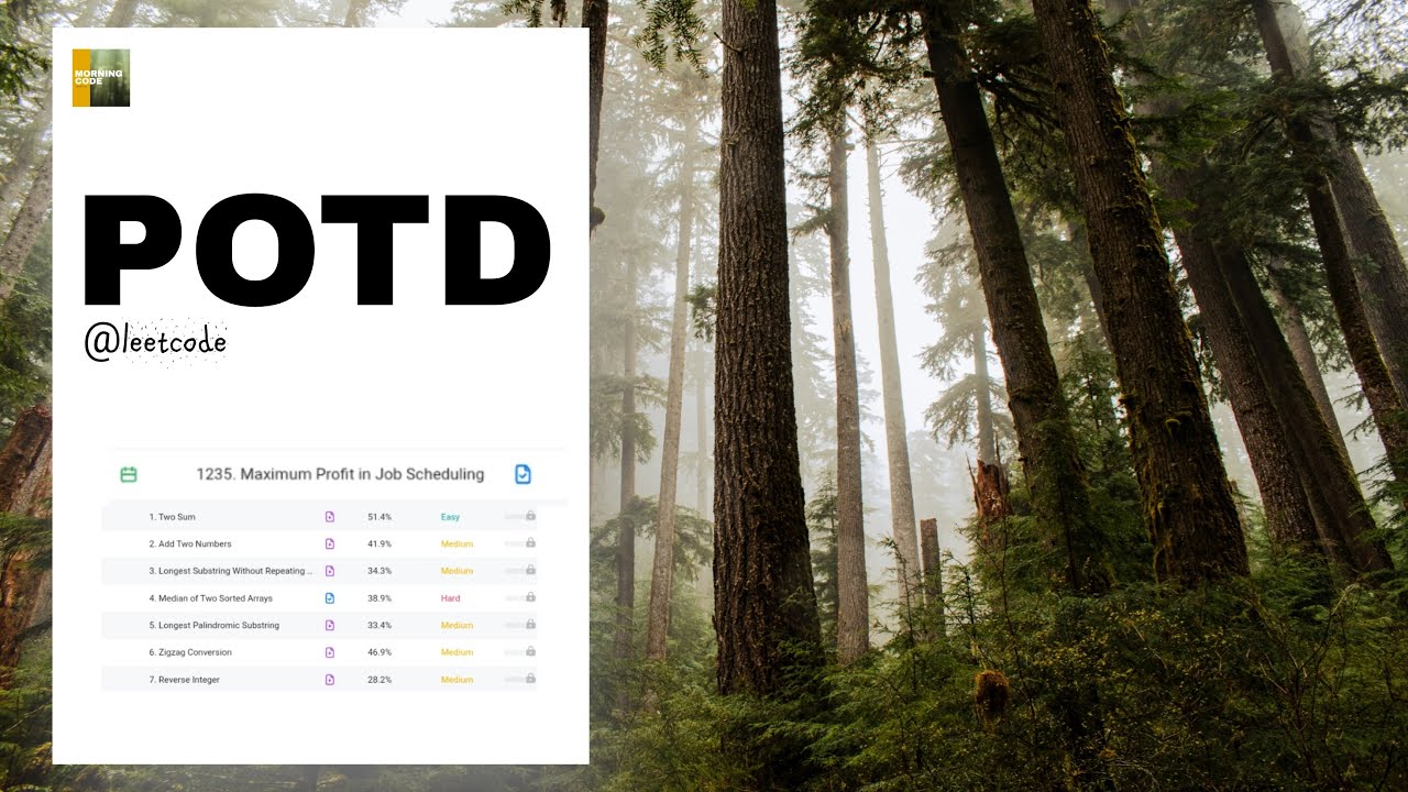Leetcode Potd January 6 2024 Maximum Profit In Job Scheduling Youtube