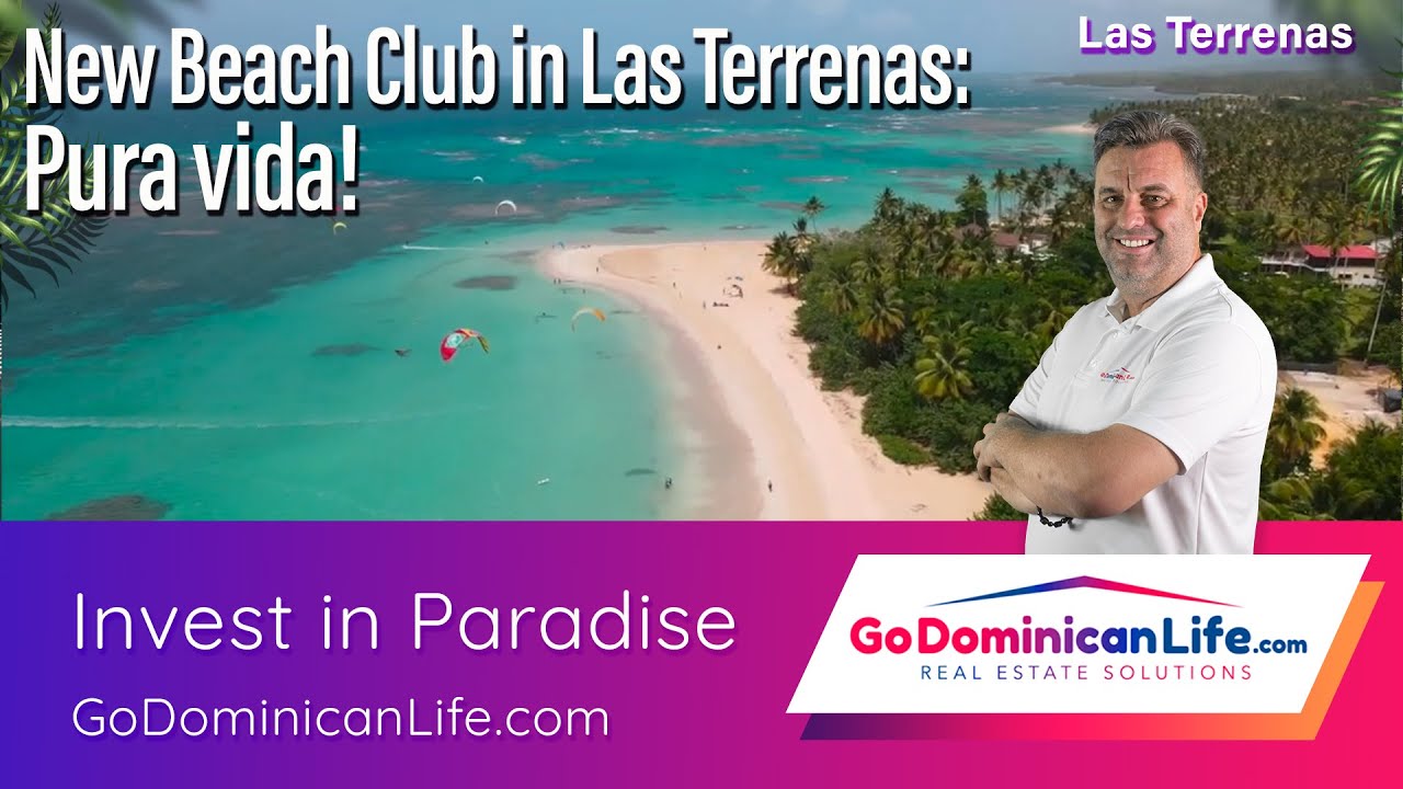 New Beach Club in Las Terrenas, Pura vida!🌴 | Go Dominican Life - YouTube
