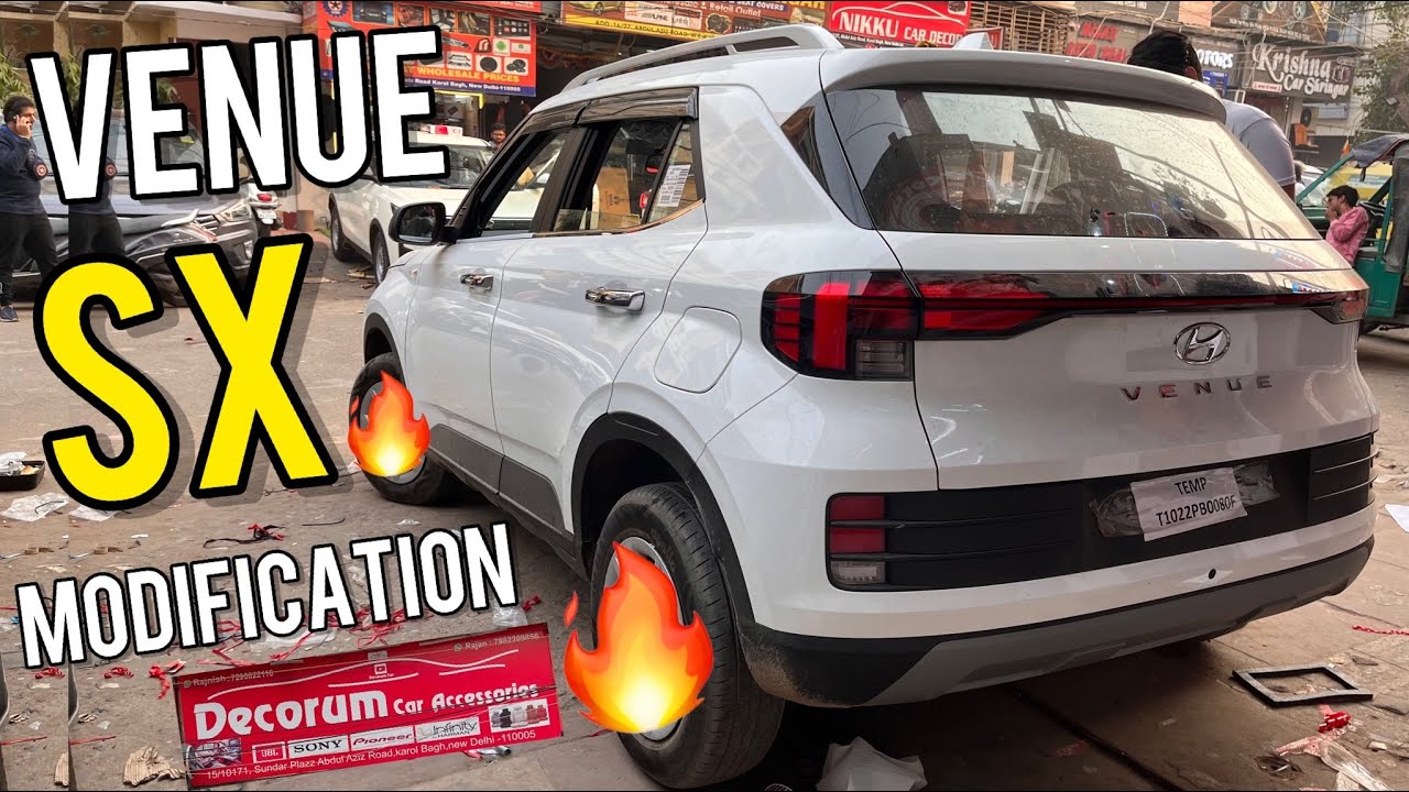 Venue SX Modified With Basic Accesories 🔥 Hyundai Venue SX Modification ...
