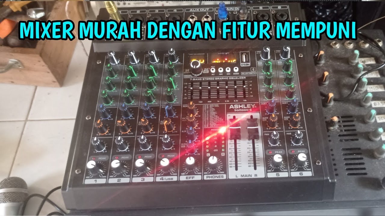 MIXER MURAH 6 CHANNEL - YouTube
