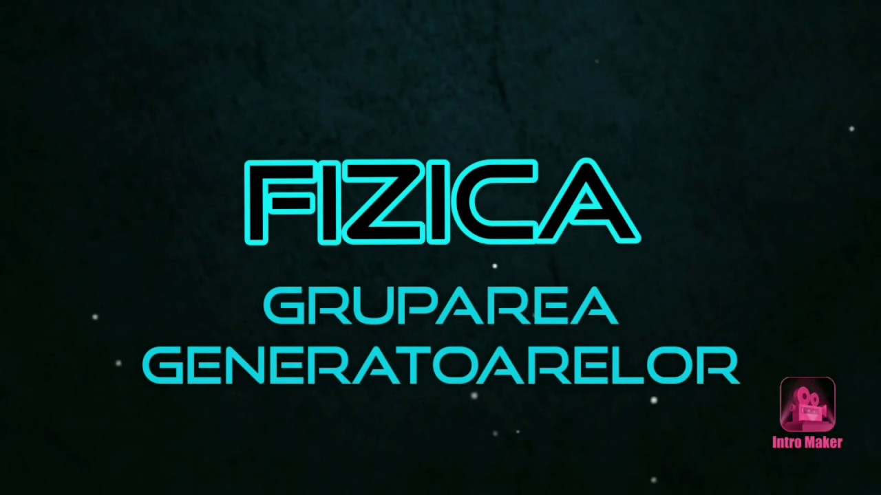 Gruparea generatoarelor liniare - YouTube
