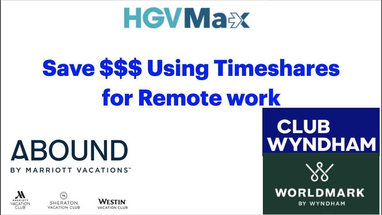 Timeshare Traveler Episode 134... Save $$$ Using Timeshares for Remote ...