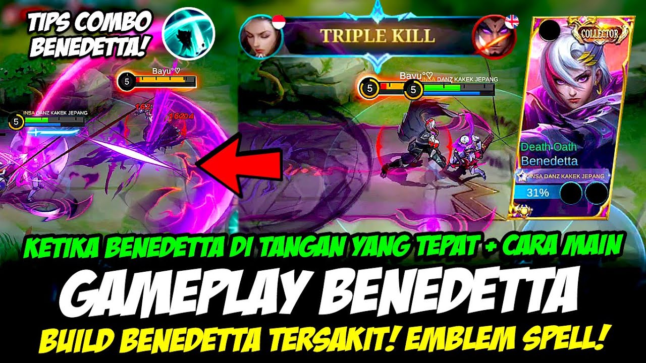 TUTORIAL BENEDETTA TERBARU COMBO BENEDETTA EXP BUILD BENEDETTA TERSAKIT ...