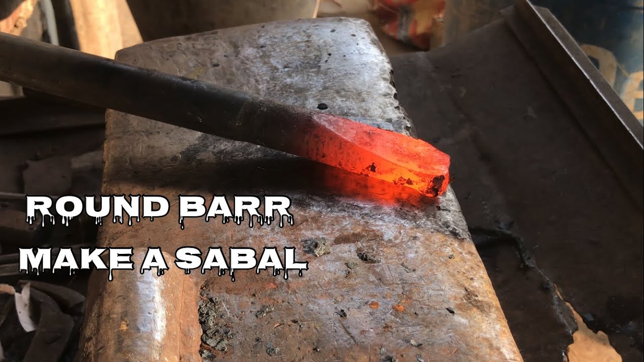 Round barr make a sabal#house use full tool#make a 5 minat#blacksmith# ...