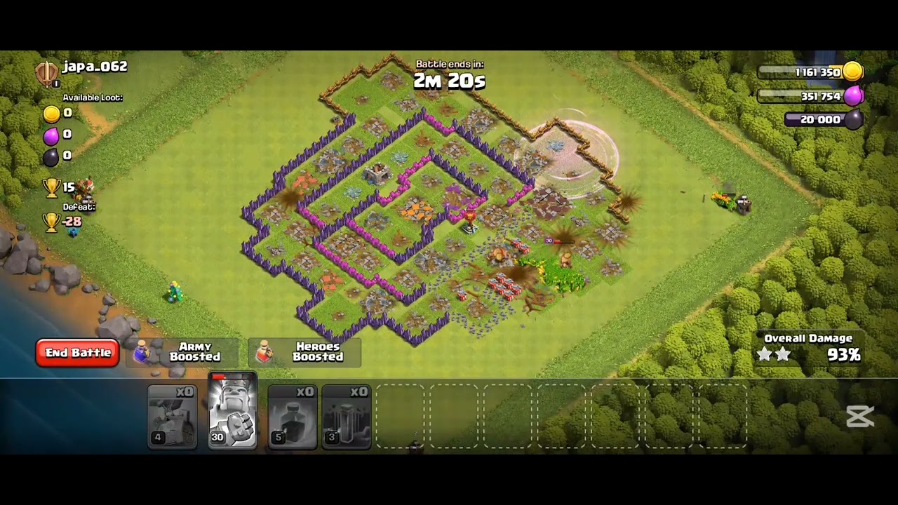 Crash of clan || Attack with event troops || Coc ||Supercell #subscribe #supercell #followers ...