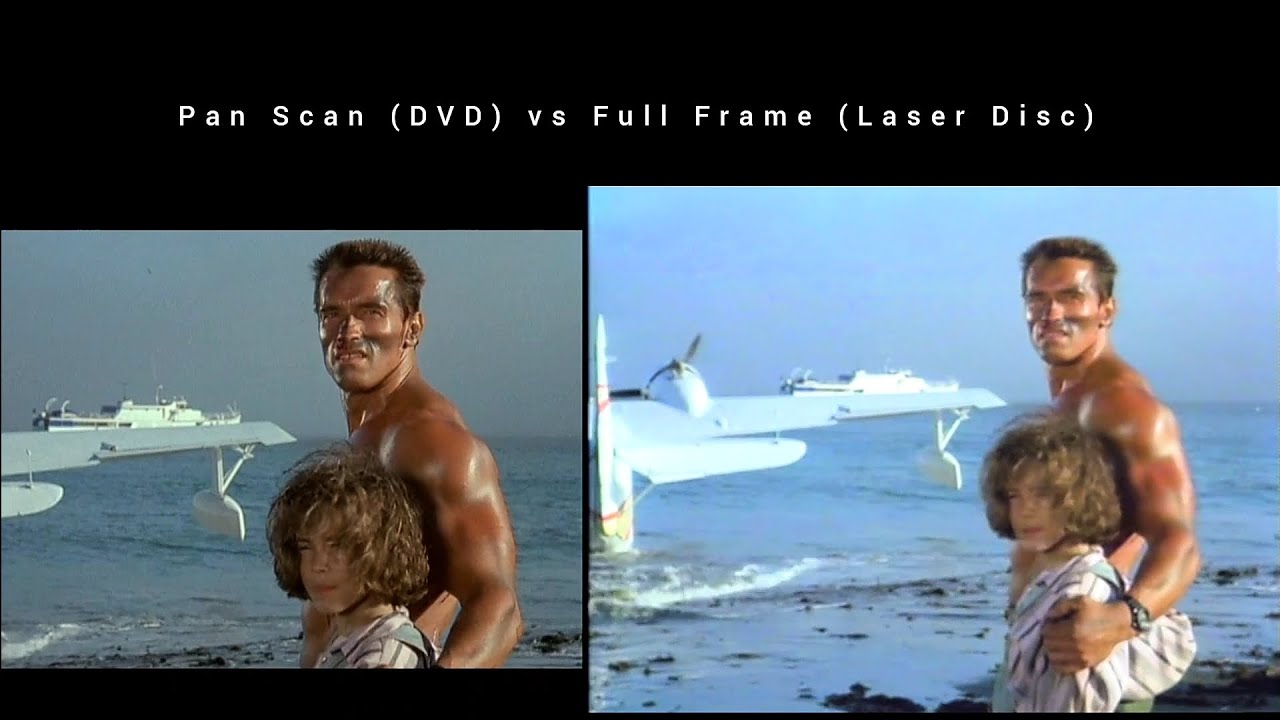 Commando (1985) DVD (Pan Scan) Vs Laserdisc (Full Frame) Ending Credits ...