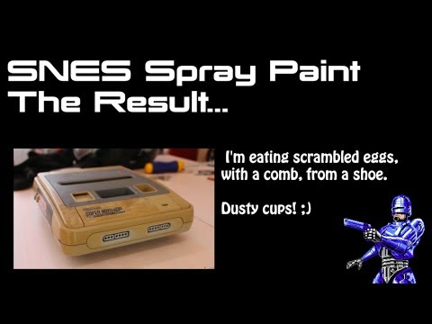 Super Nintendo Spray Painting Complete! - YouTube