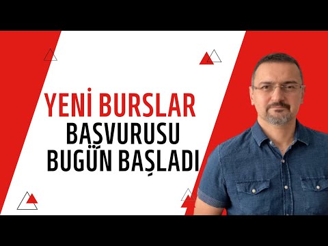 BUGÜN BAŞVURUSU BAŞLAYAN YENİ BURSLAR (BURS BAŞVURULARI)