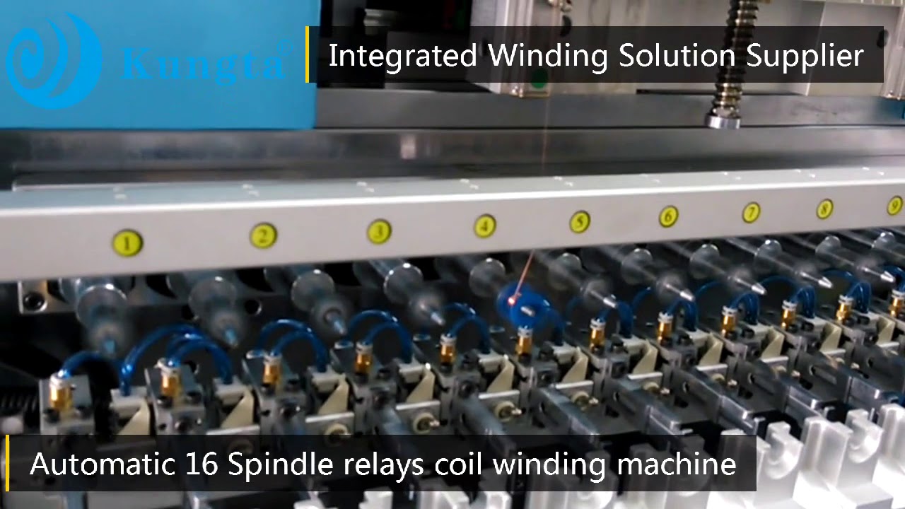 Automatic 16 spindle Relays Winding Machine,Relays Coil Winding Machine ...