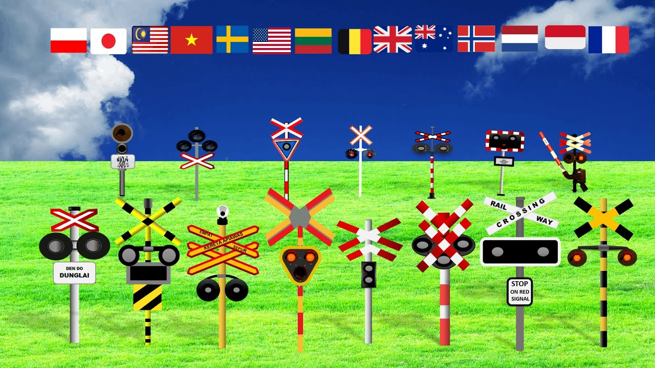 Railroad Crossing Animation All country Train Cartoon, Kartun Palang ...