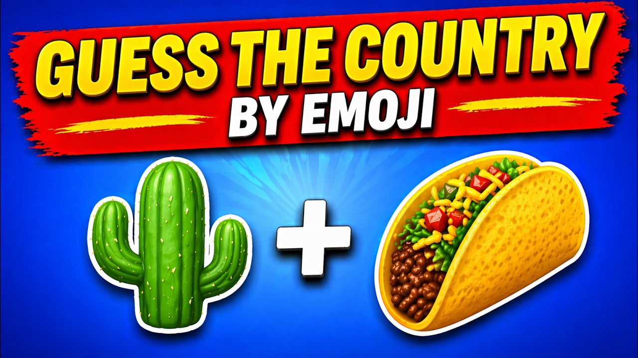 Guess 30 Countries by Emoji I Geography Quiz Challenge🚩IQuiz Game - YouTube