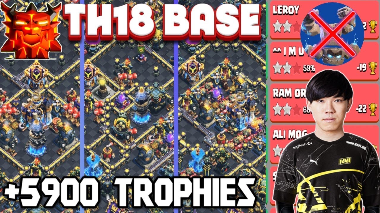 BEST-10 STRONG TH18 LEGEND BASE WITH COPY LINKS ||TH18 ANTI 3 STAR BASE ...