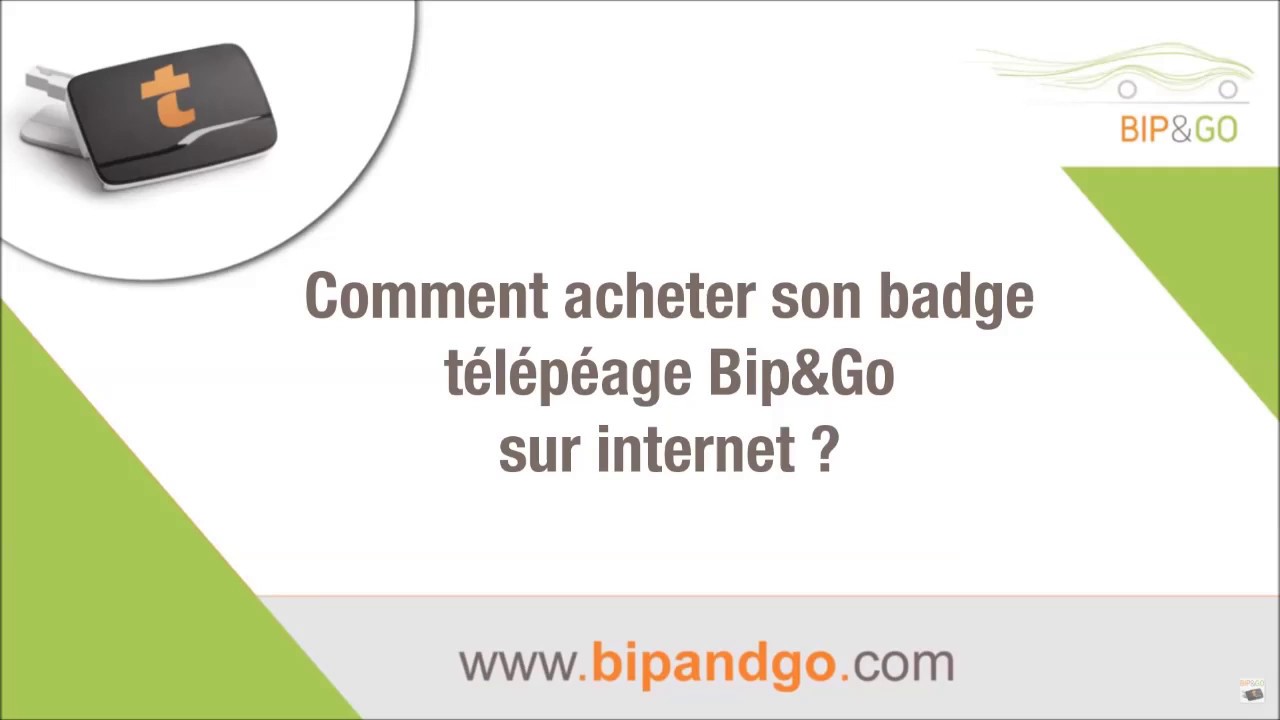 Comment acheter son badge télépéage Bip&Go sur internet ? - YouTube