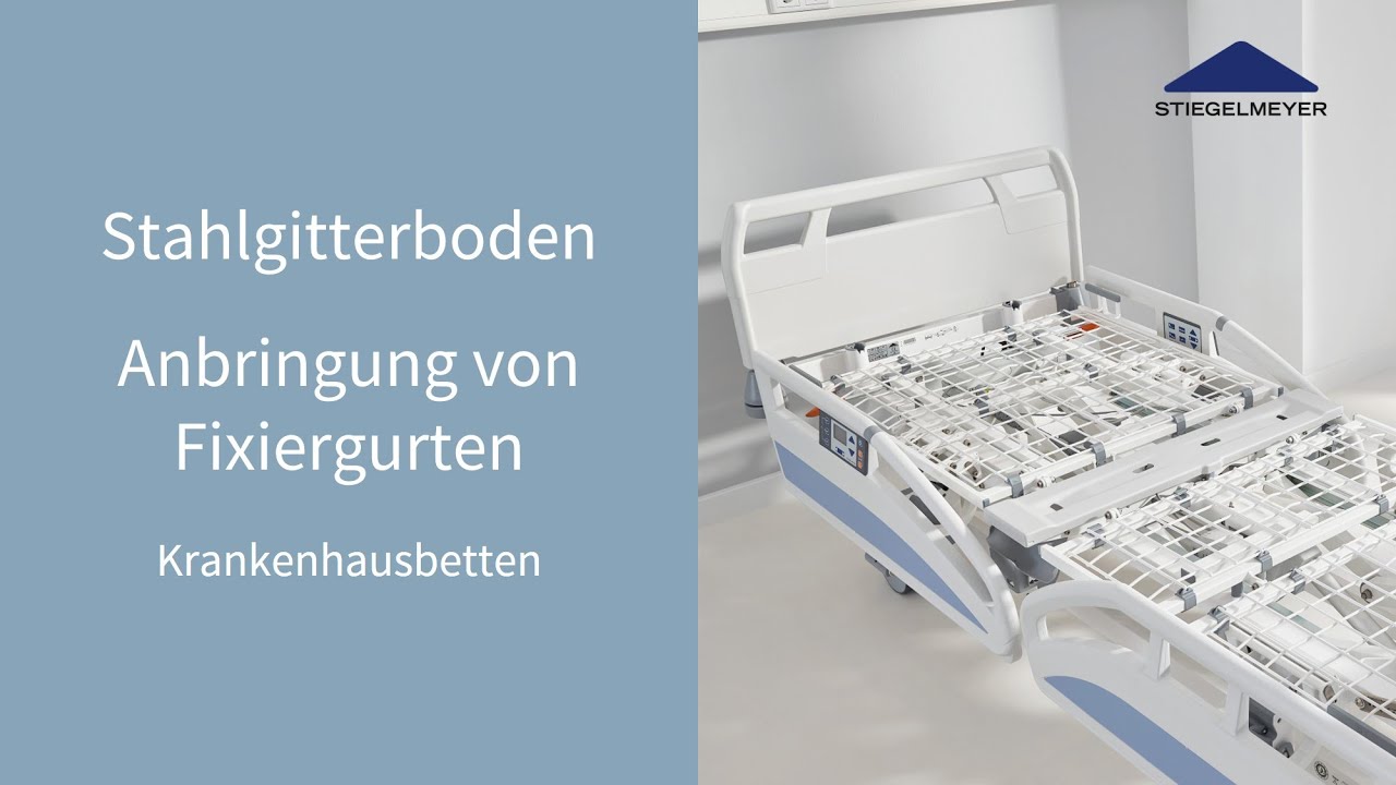 Krankenhausbetten | Funktionsvideo | Stahlgitterboden für Fixiergurte ...