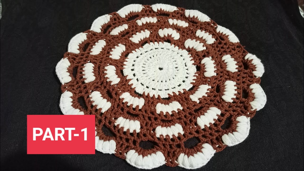 New Woolen Thalposh Designs for Festivals II Crochet Thalpos (PART-1 ...