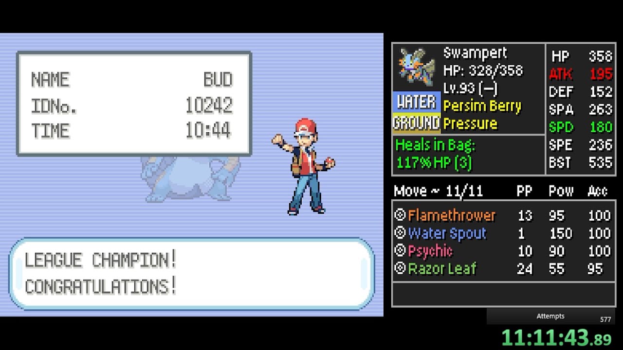 Kaizo Ironmon Fire Red Single Segment (TIMESTAMPED) - YouTube