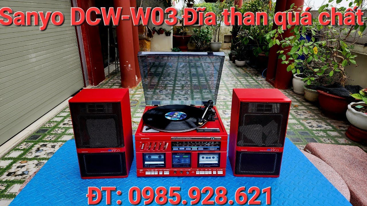 SANYO DCW-W03 ĐĨA THAN ĐỎ ỚT KHÁ HIẾM ĐÁNG SƯU TẦM - YouTube