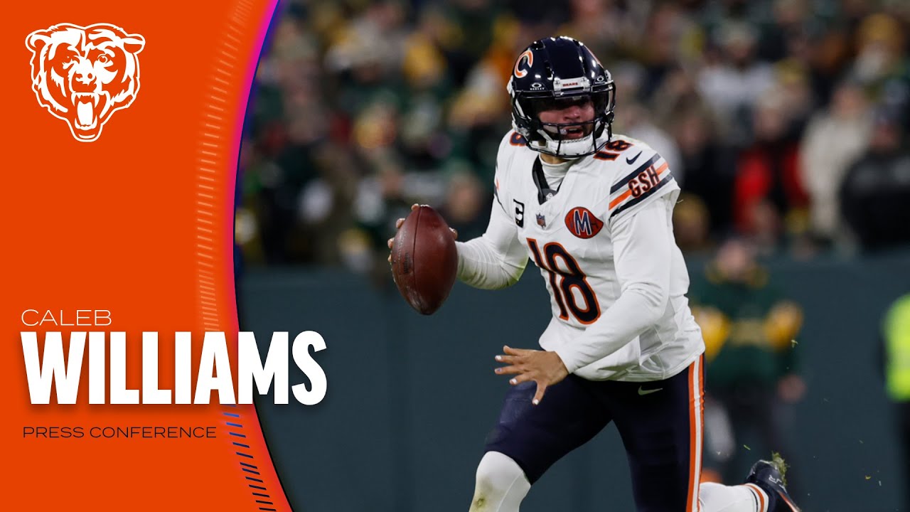 Caleb Williams on Week 14 performance in Green Bay | Press Conference ...