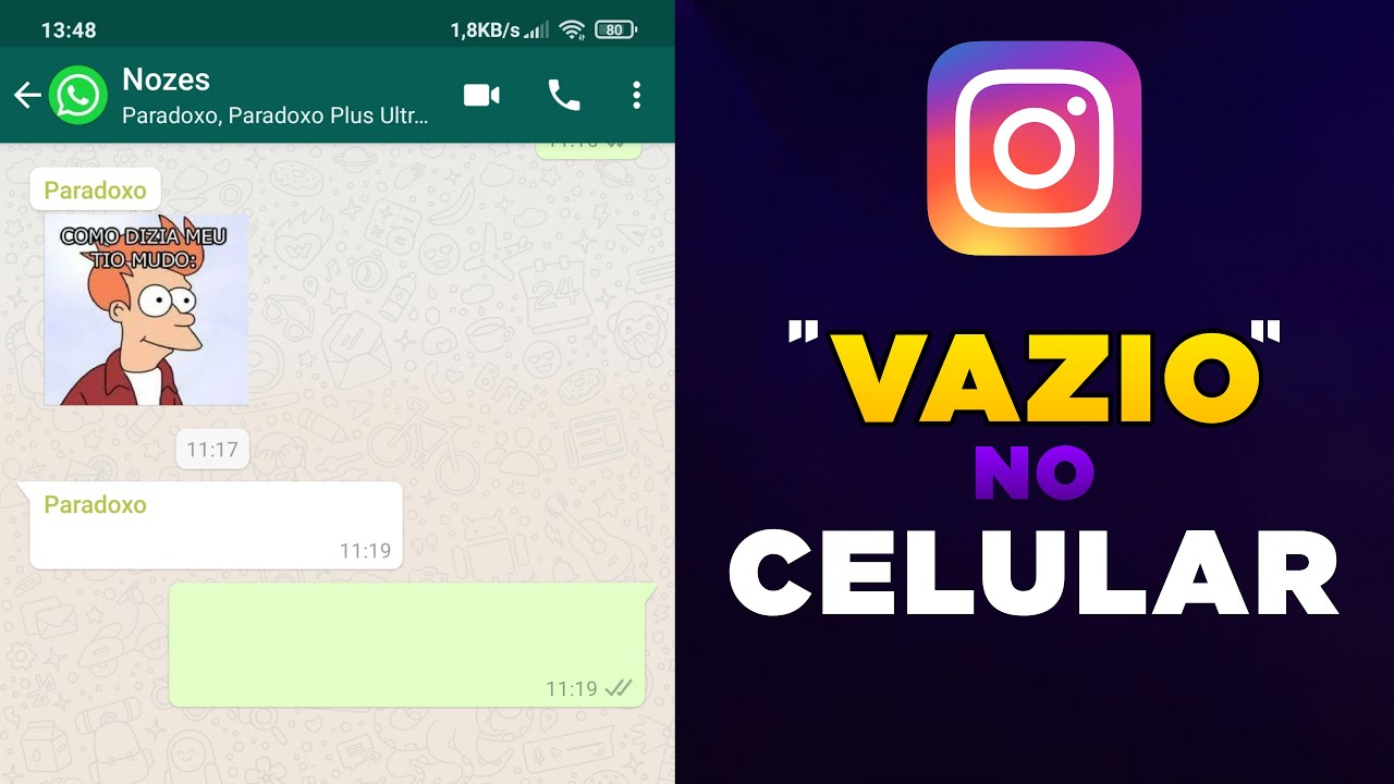 COMO USAR O CARACTERE VAZIO NO CELULAR - CARACTER NULO WHATSAPP ...