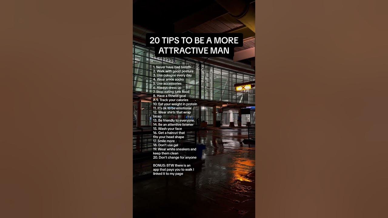 20 tips to be a more attractive man - YouTube