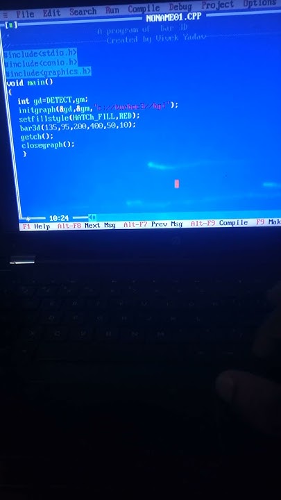 Bar 3D in C Programming language #codingwithvivek #graphics @CadetVivekYadav - YouTube