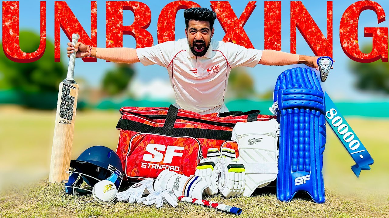 UNBOXING SF Expensive Cricket Kit | Worth ₹ 80,000😮 - YouTube