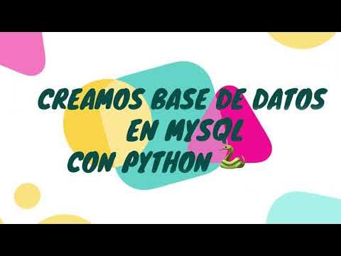 Creamos base de datos mysql con Python 🐍 - YouTube