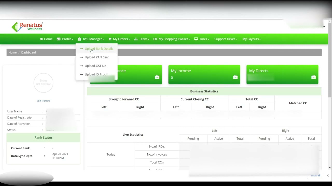 How to Upload Bank Details in Your IRD Portal - YouTube