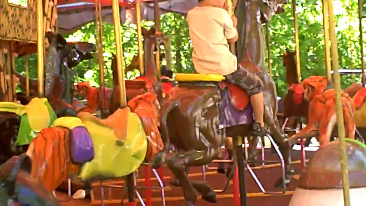 Six Flags America - Carousel (Brown Horse) - YouTube