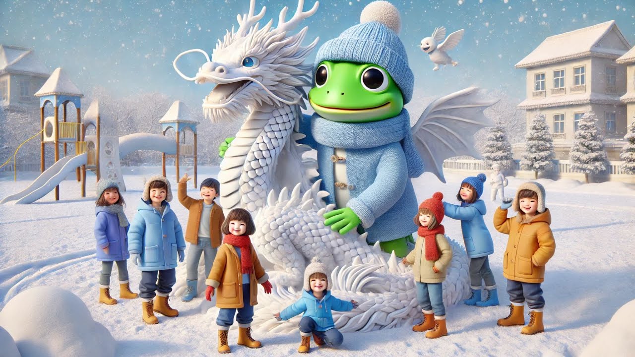 Colorful Children's Songs for Kids_Make snow sculptures with Boby ...