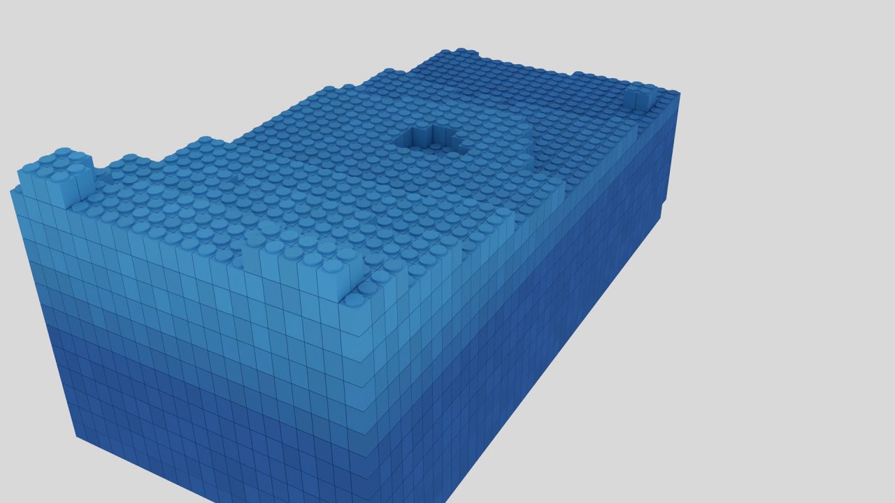 Lego Fluid Simulation in Blender - YouTube