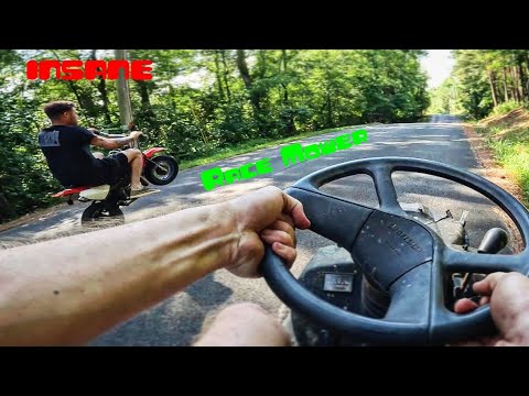 Fastest MINI BIKE From MARKETPLACE Takes On RACE MOWER | INSANE - YouTube
