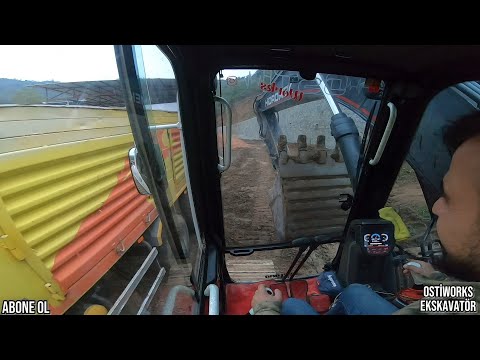 HİDROMEK 220 EKSKAVATÖR VE HİNO KAMYON HAFRİYAT YAPIYORUZ | how to excavation | OstiWorks