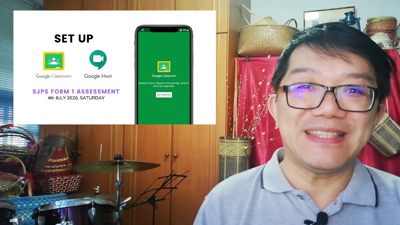 SETTING UP GOOGLE CLASSROOM & GOOGLE MEET ON HANDPHONE - YouTube