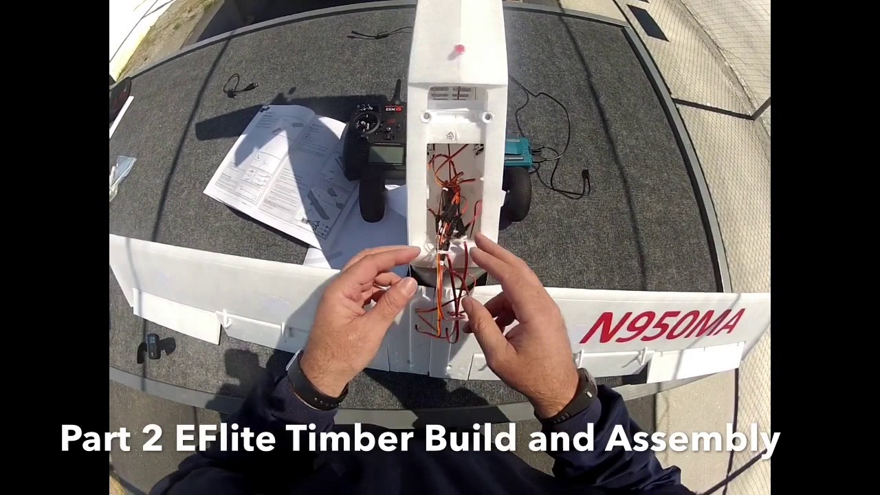Eflite Timber RC Airplane BNF Build, Wings, Final build thoughts, Radio ...