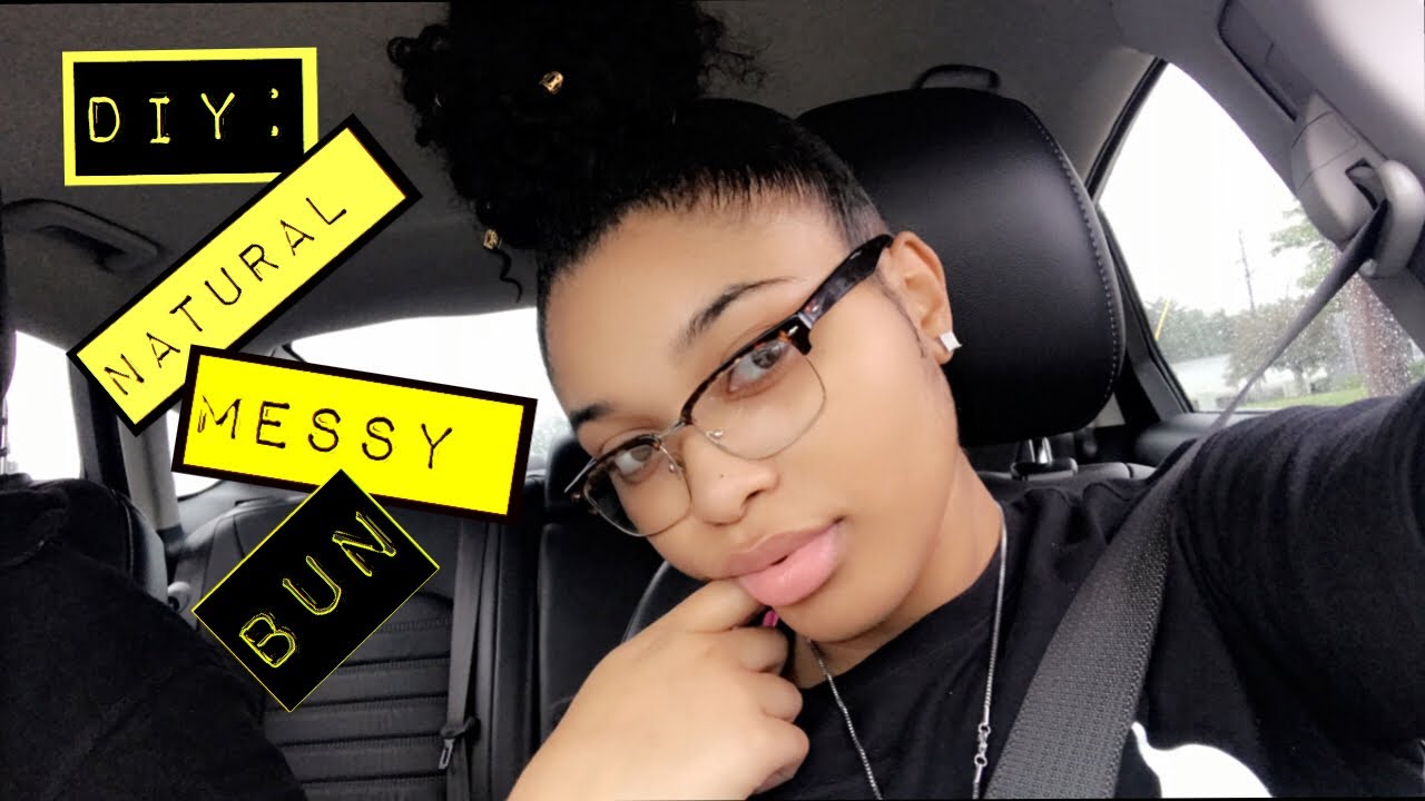 SLICK HIGH BUN TUTORIAL | NATURAL 4B HAIR ! - YouTube