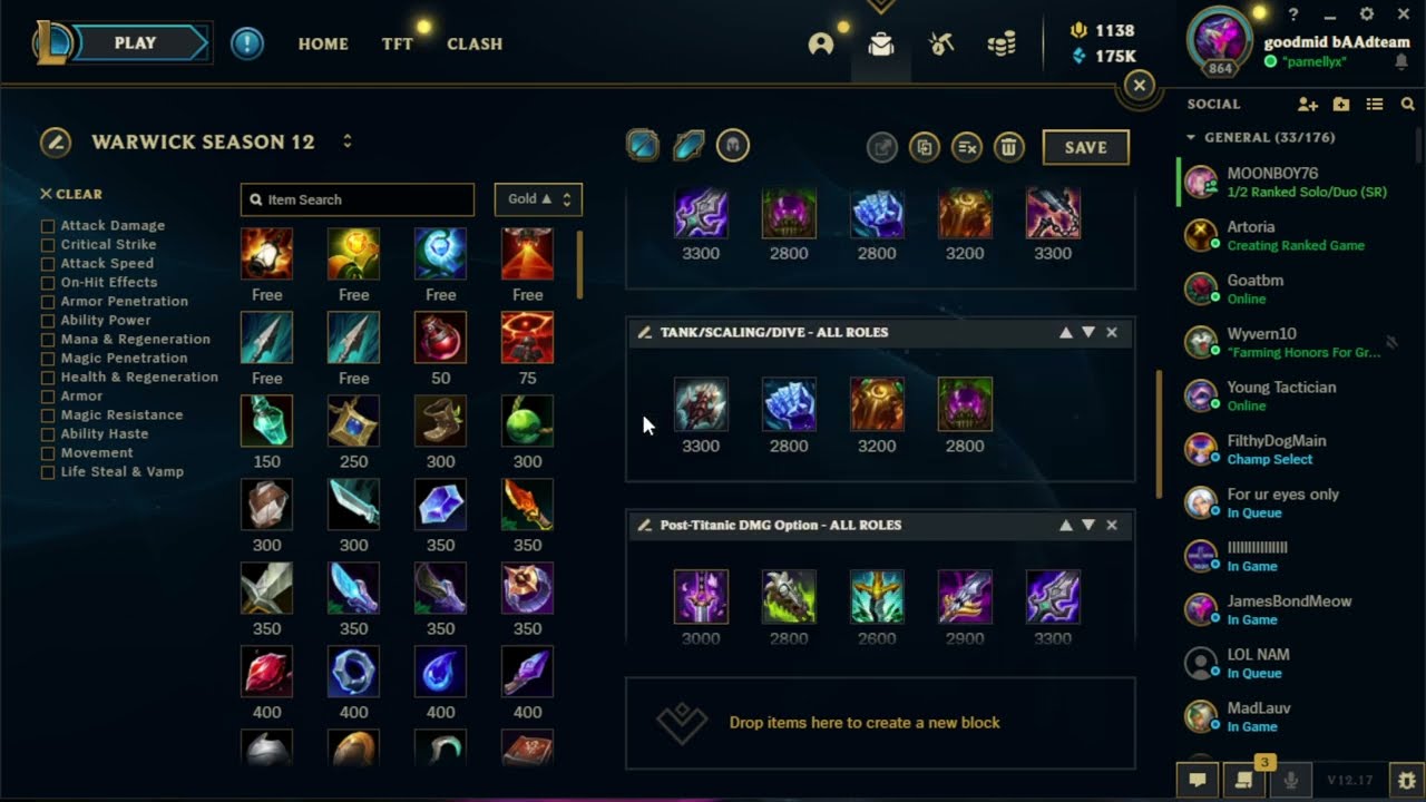 Rank 1 Warwick FINAL Season 12 BUILDS Guide | ALL ROLES - YouTube