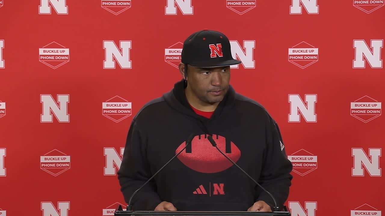 Nebraska defensive coordinator Tony White, April 2 - YouTube