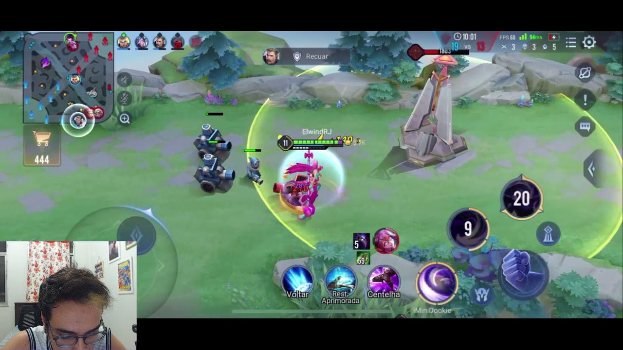 PEGUEI MESTRE ! MINA TOP META - ARENA OF VALOR - YouTube