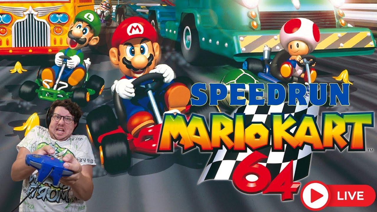 Mario Kart 64 Speedrun All Tracks No Skips Pb 44 52 Goal 42 42 1 1