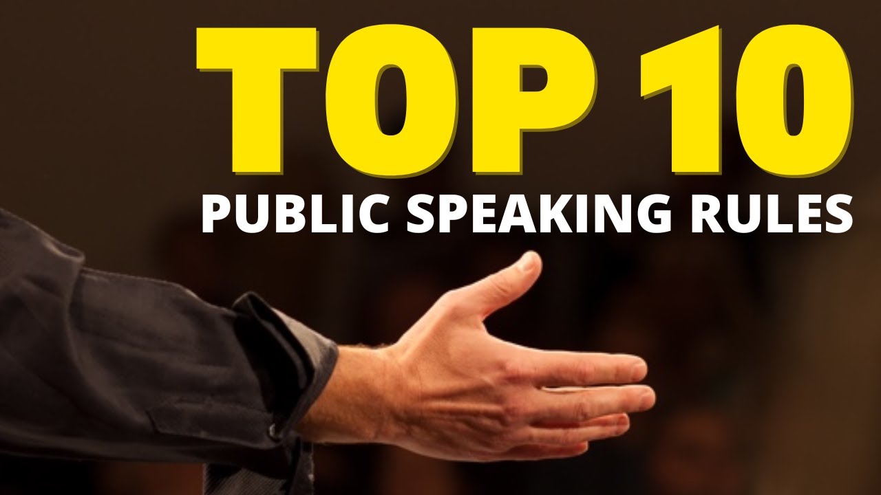 The Top 10 Public Speaking Rules - YouTube