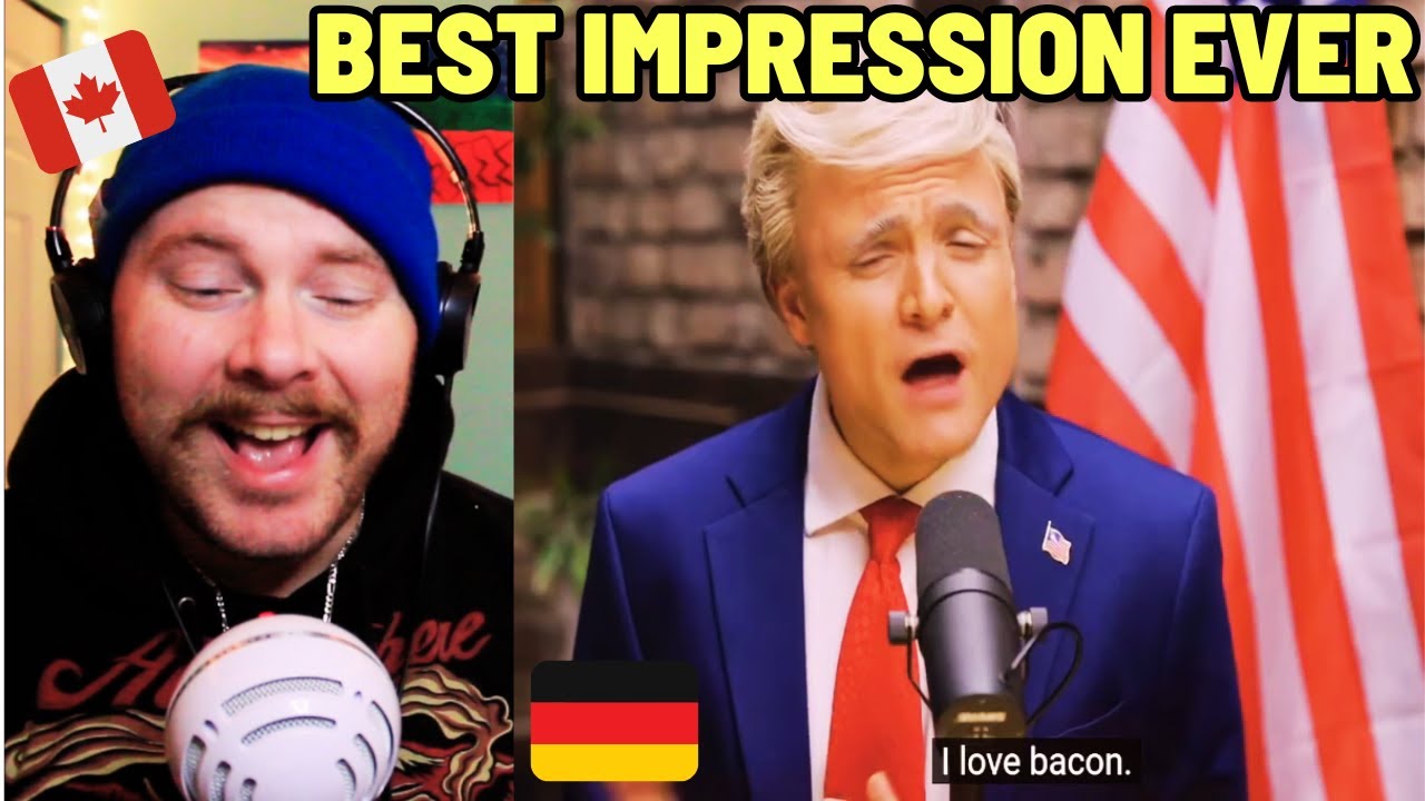 Canadian Reacts to HILARIOUS President Trump Impression by German ...