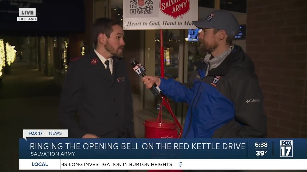 Ringing the opening bell on annual Red Kettle Drive (6a ii) - YouTube