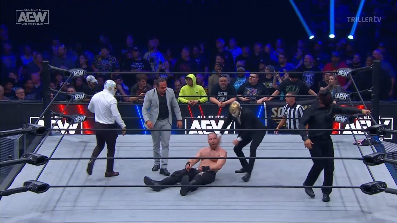 CMLL Wrestler Invades AEW Attacks on Jon Moxley AEW Dynamite Highlights ...