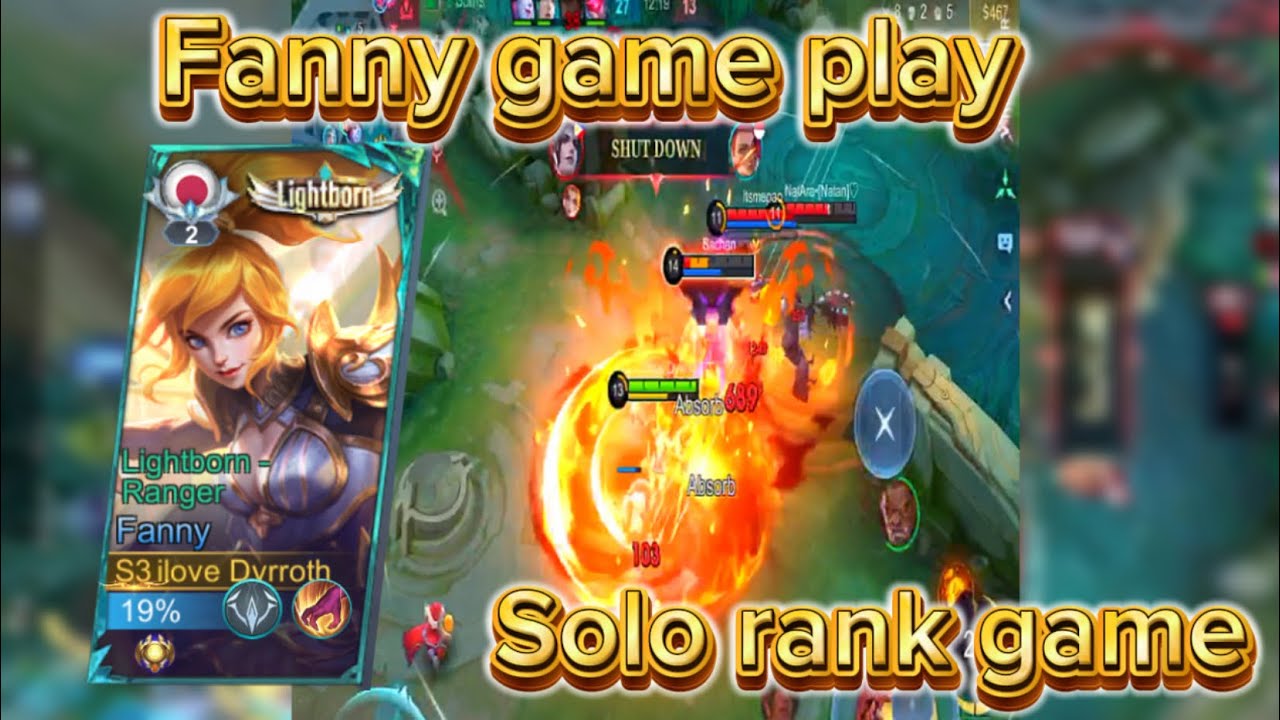 SOLO RANK GAME FANNY (fanny game play) - YouTube