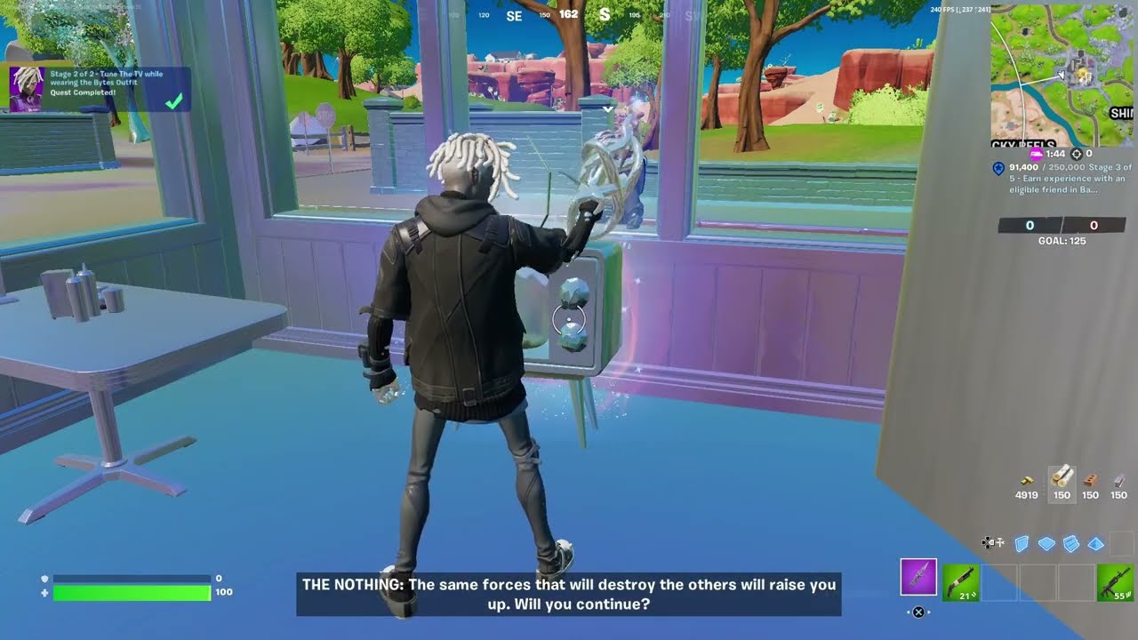 Tune the TV while wearing the Bytes Outfit Part 2 - YouTube