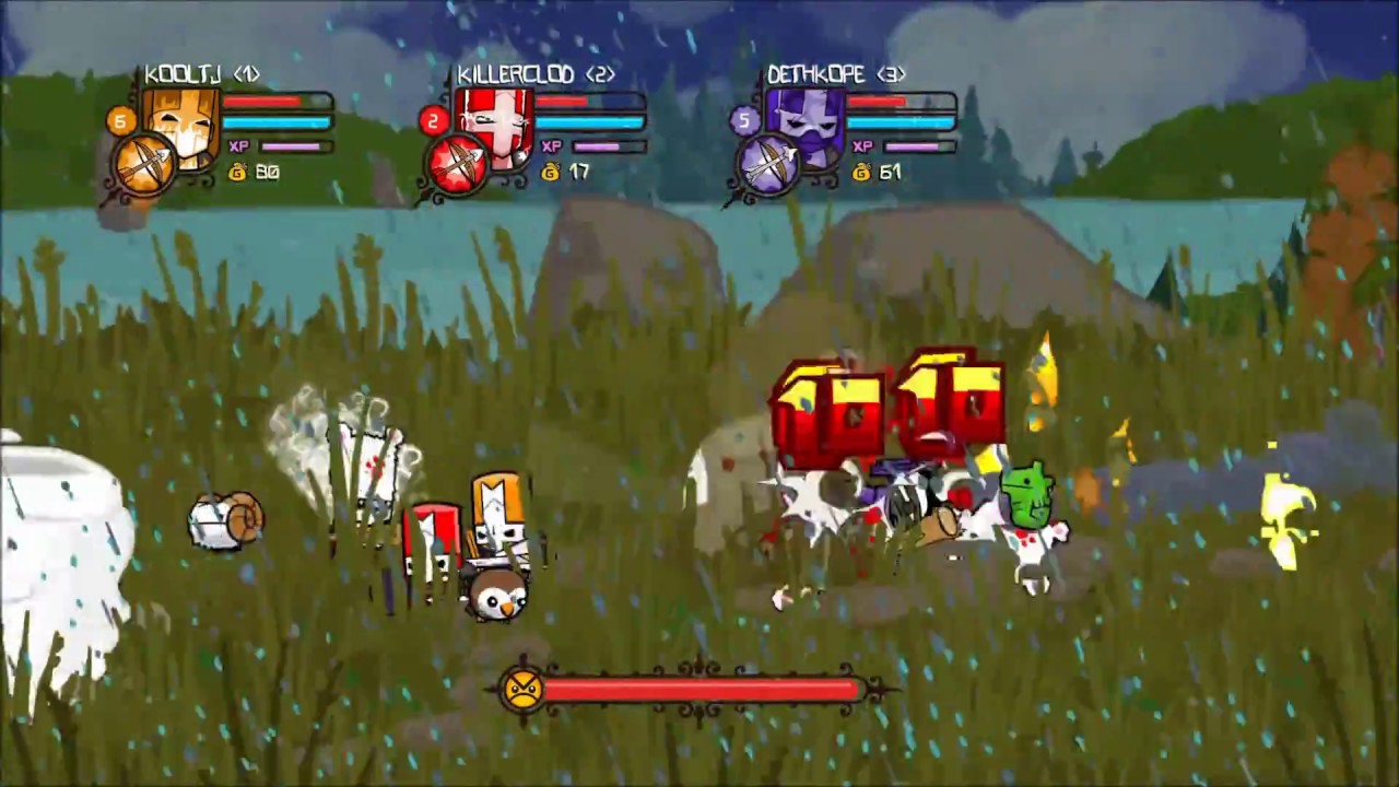 Castle Crashers Remastered - Boss #5 - Bear Boss - YouTube