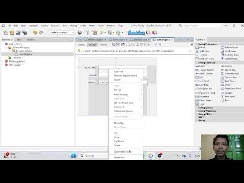 Cara Membuat From Di Java Netbeans || Project UTS Pemrograman II - YouTube
