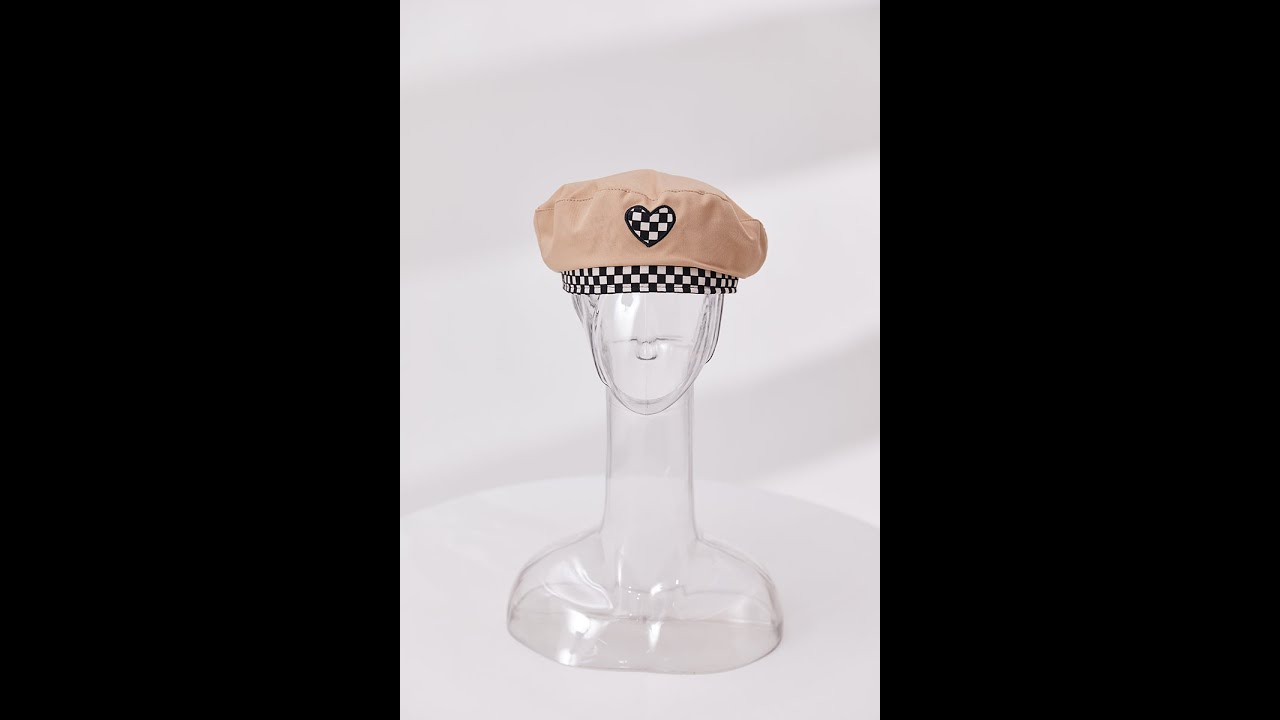 Girlmerry 1 pc fashion british checkerboard stitching painter beret 56-58cm Wholesale KA002162 ...